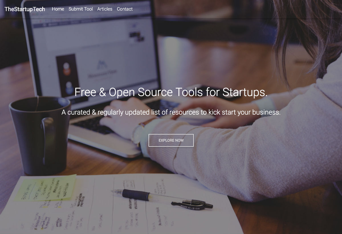 The Startup Tech - Open Source tools for Startups